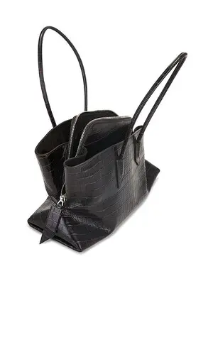 Attico La Passeggiata Top Handle Bag - Coffee
