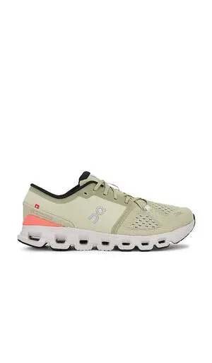 On Cloud X 4 Sneakers - Caper & Salmon