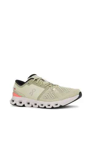 On Cloud X 4 Sneakers - Caper & Salmon