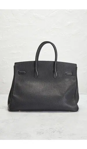 FWRD RENEW Hermes Togo Birkin 35 Handbag - Noir