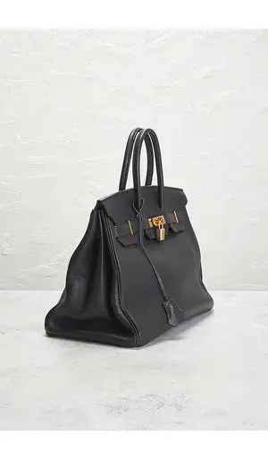 FWRD RENEW Hermes Togo Birkin 35 Handbag - Noir