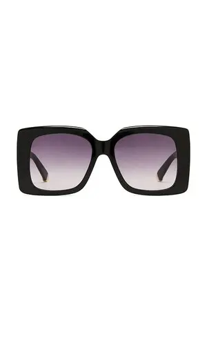 Stella McCartney Medallion Sunglasses - Black & Gradient Smoke