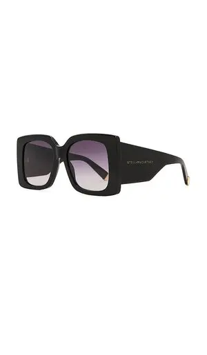 Stella McCartney Medallion Sunglasses - Black & Gradient Smoke