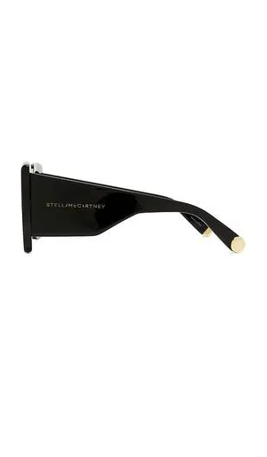 Stella McCartney Medallion Sunglasses - Black & Gradient Smoke