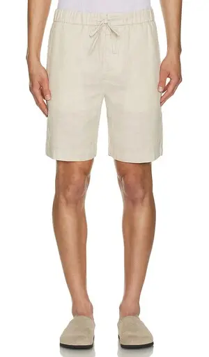Frescobol Carioca Felipe Linen Shorts - Sand