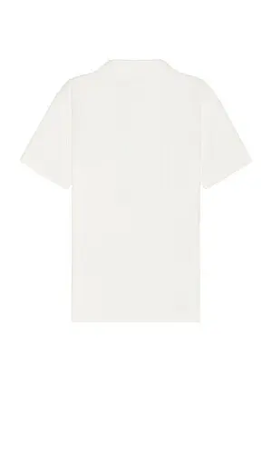 Frescobol Carioca Faustino Terry Cotton Blend Short Sleeve Polo In White - Ivory