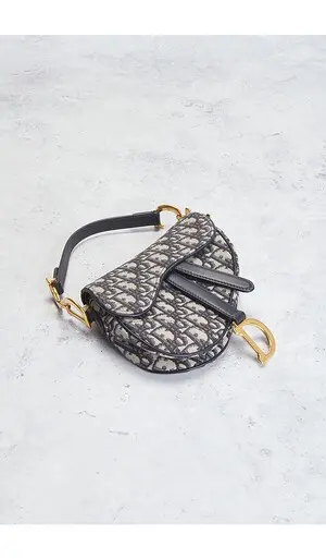 Undefined Dior Trotter Oblique Mini Saddle Bag