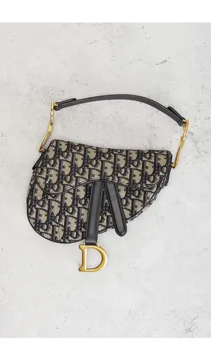 Undefined Dior Trotter Oblique Mini Saddle Bag