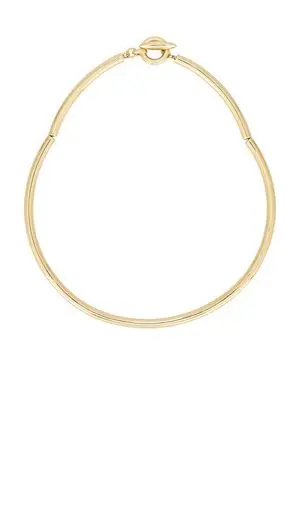 ROXANNE ASSOULIN Tubular Collar Necklace - Shiny Gold