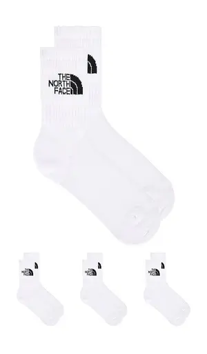The North Face Everyday Standard Crew Sock 3 Pack - Tnf White