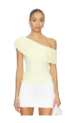 DEME BY GABRIELLA Mayim One-shoulder Top