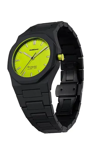 D1 MILANO Polycarbon Watch - Black & Yellow