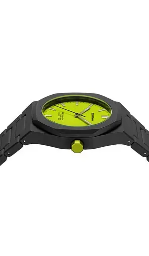 D1 MILANO Polycarbon Watch - Black & Yellow