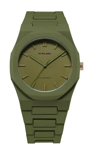 D1 MILANO Polycarbon 40.5mm Watch - Military Green