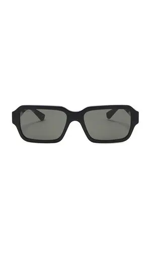 Gucci Rectangle Sunglasses - Shiny Black