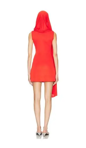 SID NEIGUM Cape Cowl Mini Dress