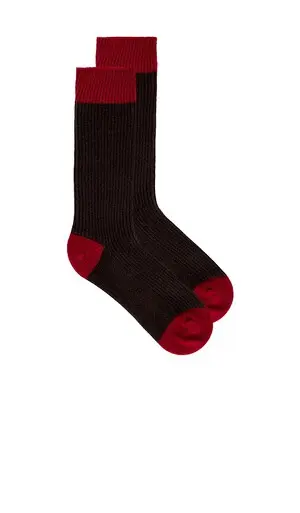 Guest In Residence The Soft Socks - Burnt Cocoa & Ruby