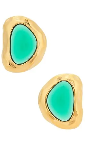JORDAN ROAD Esme Earrings - 14k Gold Plated Brass & Resin