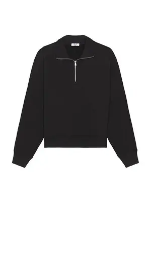 AGOLDE Idris Quarter Zip Sweater - Black