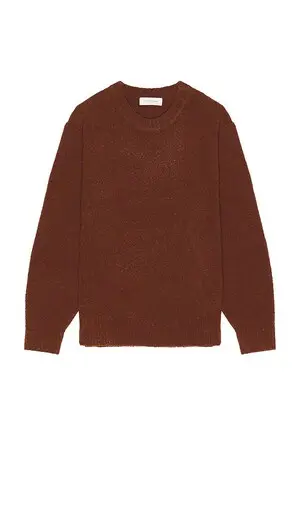 LE17SEPTEMBRE Boucle Reverse Seam Pullover - Brick