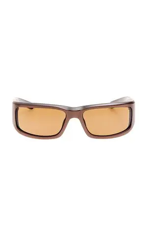 Jacquemus Aero Sunglasses - Matte Metallic Bronze  Bronze  & Brown