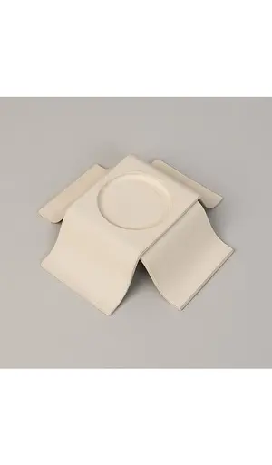 SIN Noor Pillar Tall Candle Holder In Cream