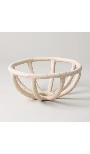 SIN Prong Medium Bowl In Cream