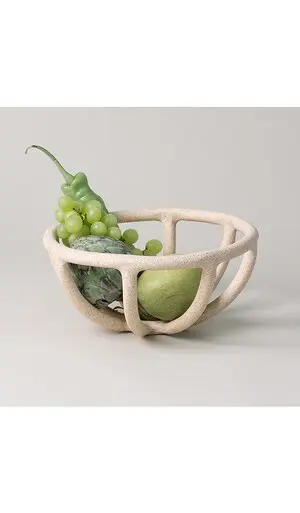 SIN Prong Medium Bowl In Cream