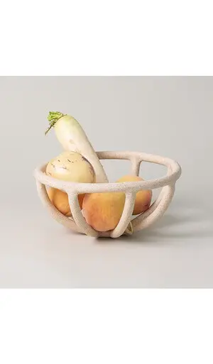 SIN Prong Medium Bowl In Cream