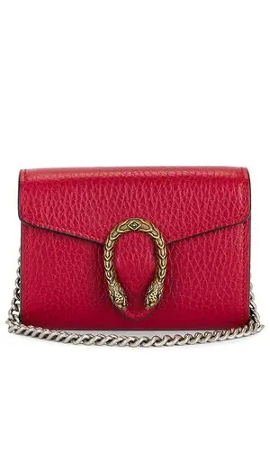 Undefined Gucci Dionysus Wallet On Chain - Red
