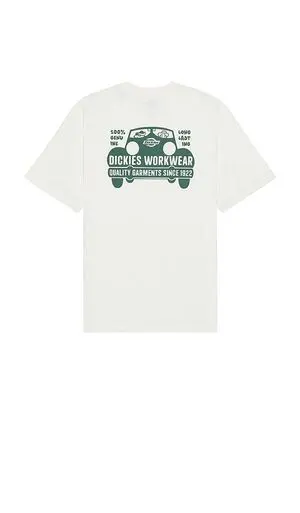 Dickies Gordonsville Short Sleeve Tee In White - Egret