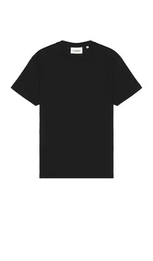 FRAME Duo Fold Tee In Black