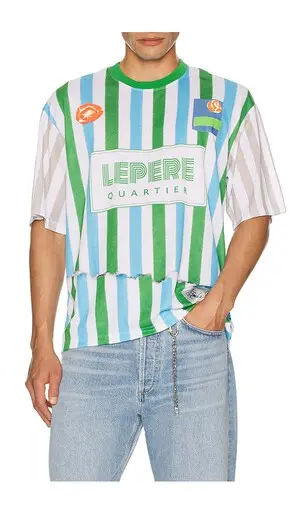 LE PÃ¨RE Lpfc Mesh Tee In Multi In Green,blue