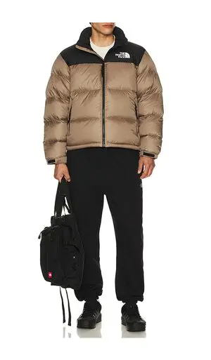 The North Face 1996 Retro Nuptse Jacket - Mocha Brown & Tnf Black