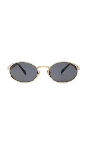 Prada Oval Sunglasses - Pale Gold