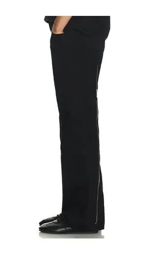 Helmut Lang Zip Carpenter Pant - Rinsed Black