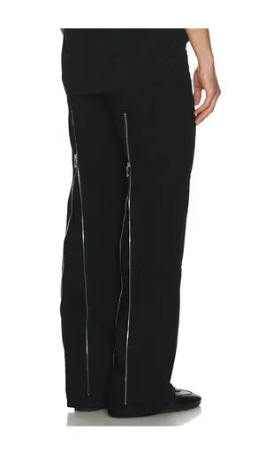 Helmut Lang Zip Carpenter Pant - Rinsed Black