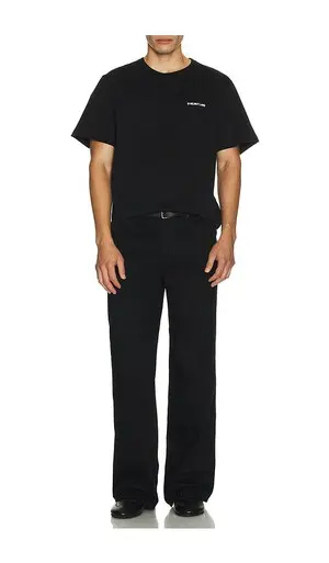 Helmut Lang Zip Carpenter Pant - Rinsed Black