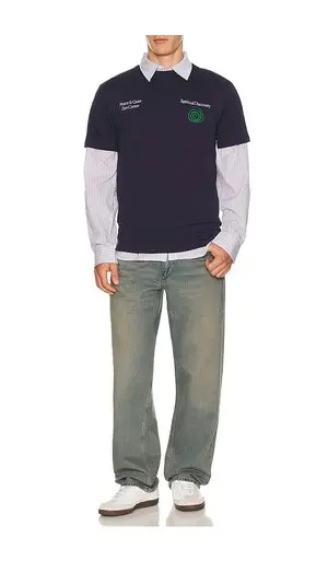 MUSEUM OF PEACE & QUIET Spiritual Discovery T-shirt - Navy