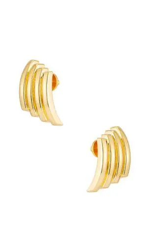 MEGA Line Dance Earrings - Brass & 14k Gold Vermeil