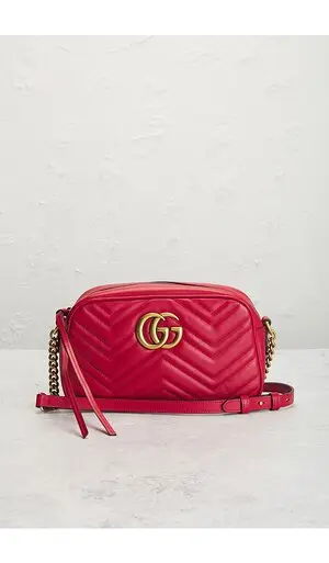Undefined Gucci Mini Gg Marmont Shoulder Bag - Red