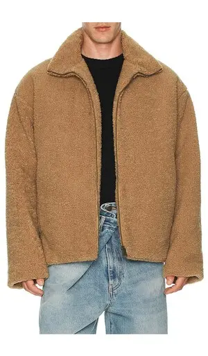 DARKPARK Faux Shearling Drop Shoulder Jacket
