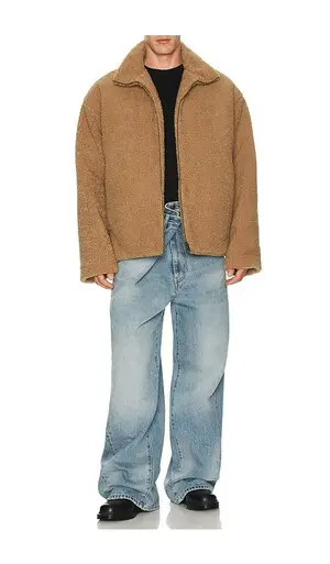 DARKPARK Faux Shearling Drop Shoulder Jacket