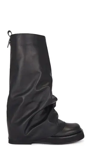 Attico Robin Combat Boot - Black