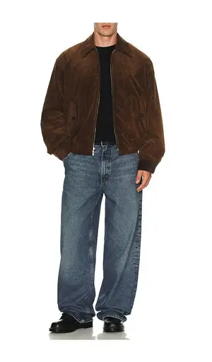 AGOLDE Corduroy Zip Jacket - Espresso