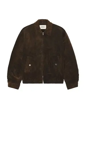 AGOLDE Corduroy Zip Jacket - Espresso