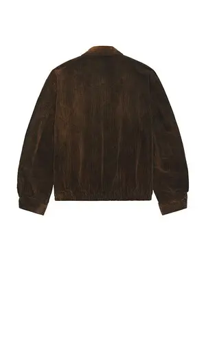 AGOLDE Corduroy Zip Jacket - Espresso