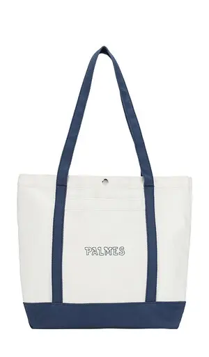 PALMES Logo Heavy Tote Bag - Navy
