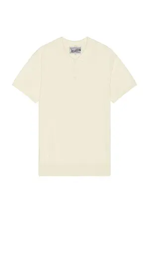 SCHOTT Basket Weave Polo In White