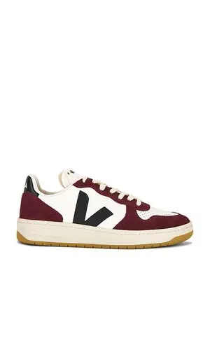 VEJA V-10 Sneaker - White  Black  & Amarante